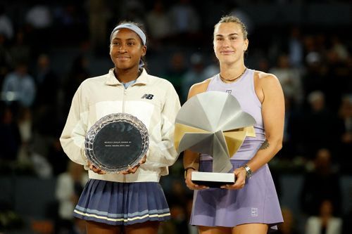 Aryna Sabalenka defeats Coco Gauff to win record-equaling Madrid Open ...